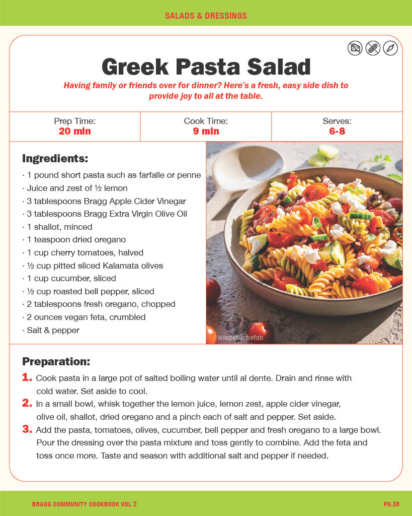 Bragg Community Cookbook Featuring Real Fan Recipes